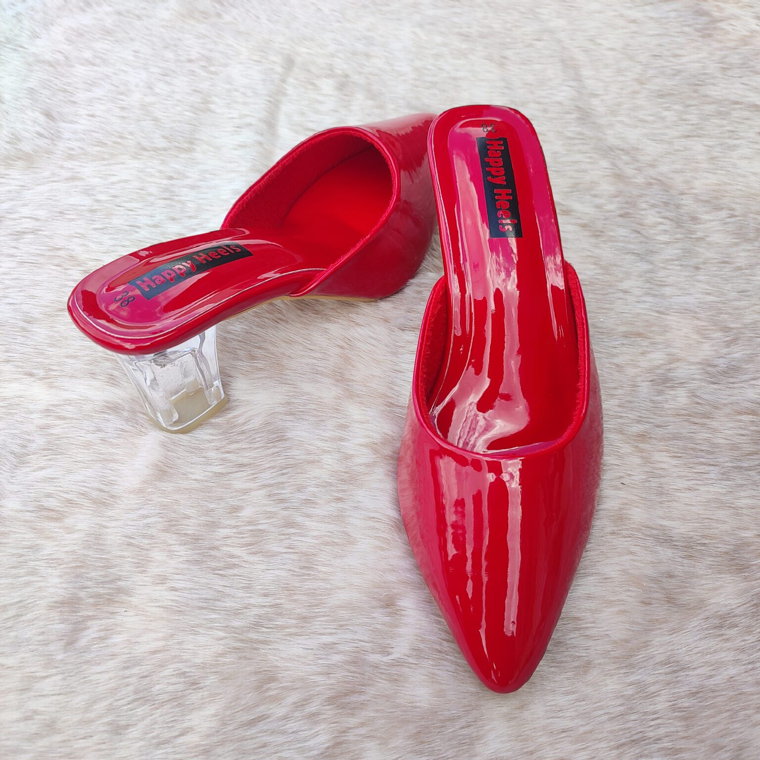 Half Covered Transparent Heel Shoes For Women – Happy Heel's