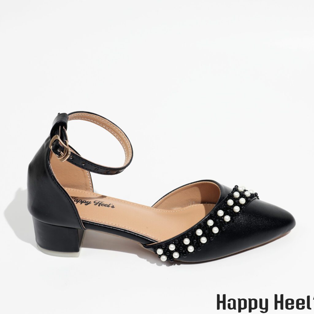 Ankle Strep Pearl Shoes- Happy Heel’s – Happy Heel's