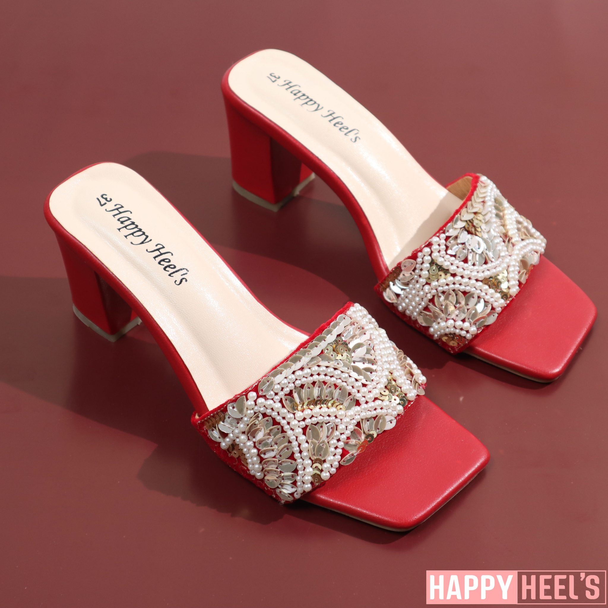 Toe Chunky Heeled Shoes- Happy Heel’s – Happy Heel's