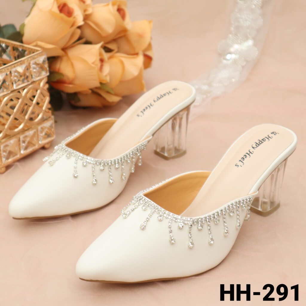 Half Covered Shoe with Beautiful stone-Happy Heels – Happy Heel's